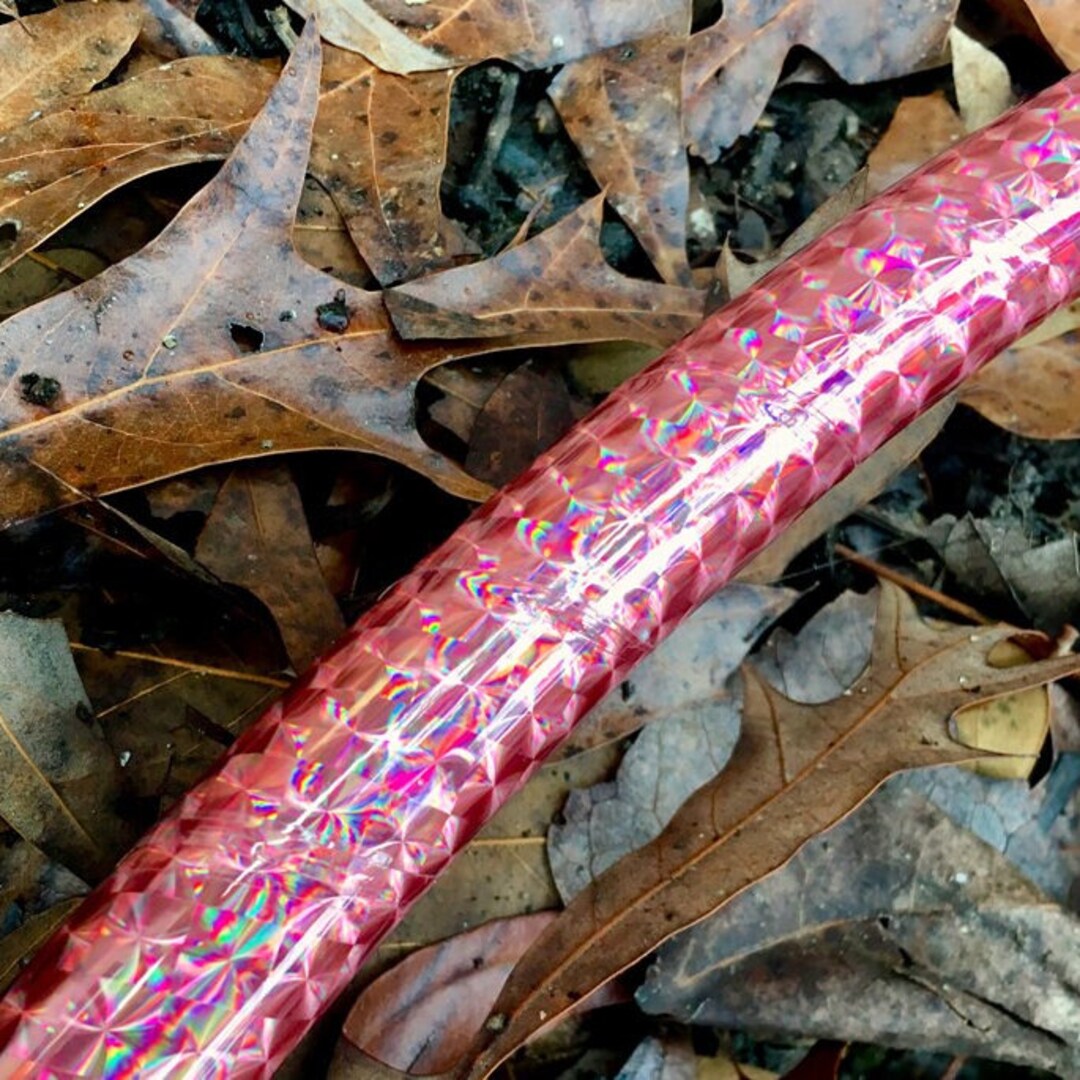 Coral Prismatic Taped Travel Hula Hoop / Fully Taped Performance Hoop ...