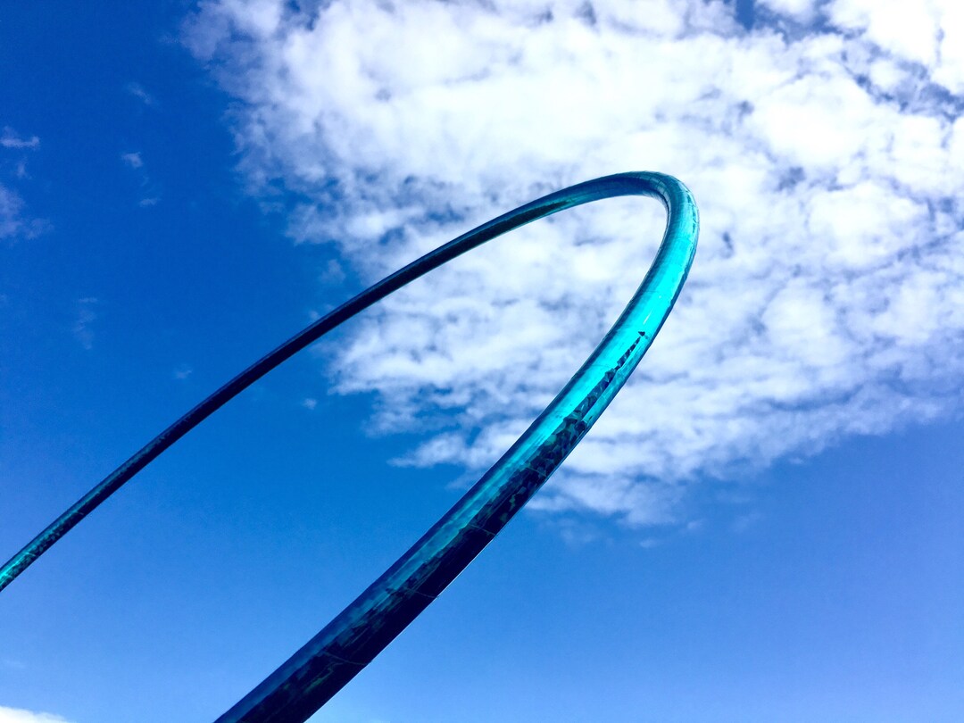 Teal Prismatic Taped Travel Hula Hoop / Fully Taped Performance Hoop ...