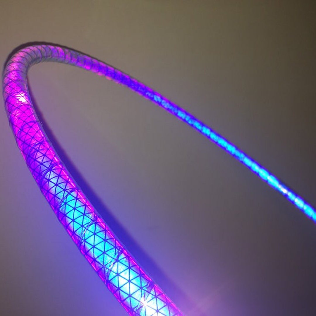 Reflective Moonbeam Taped Travel Hula Hoop / Fully Taped Performance ...