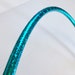 Teal Prismatic Taped Travel Hula Hoop / Fully Taped Performance Hoop ...