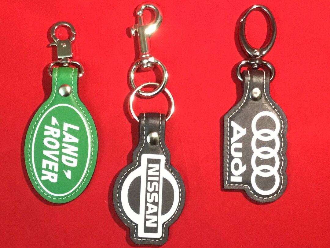 Custom Leather Key Chain, Key Fob - Etsy