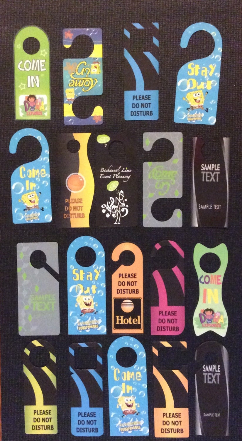 Custom Die Cut Door Hangers - Etsy