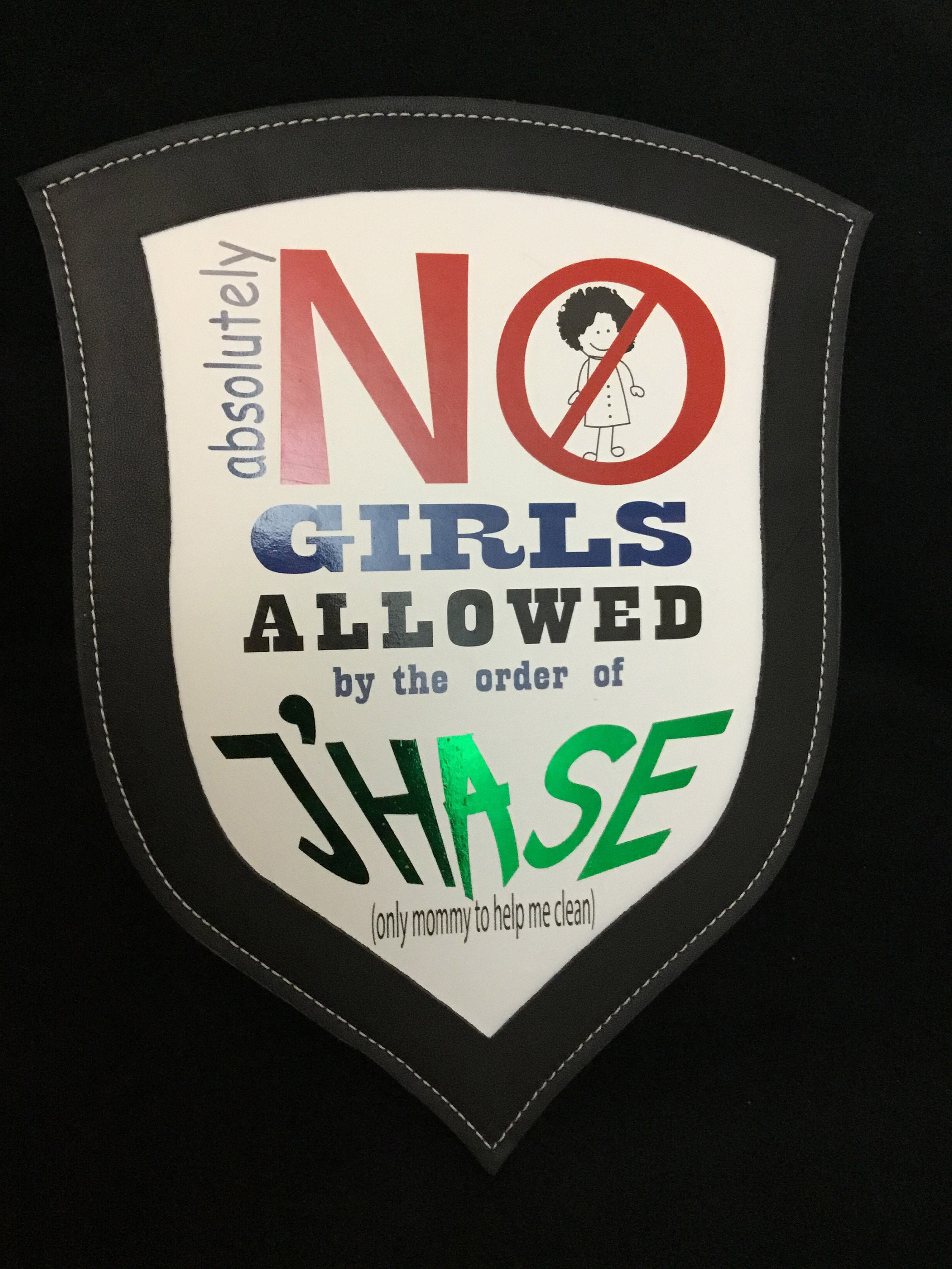 Custom No Girls Allowed Door Sign Plaque - Etsy UK