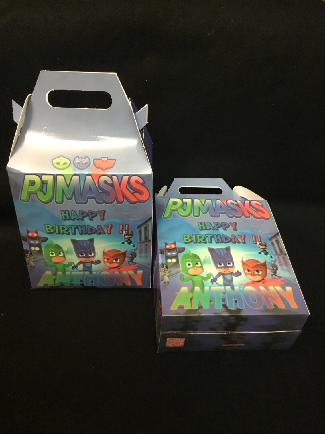 PJ Mask Custom Party Favor Box - Etsy