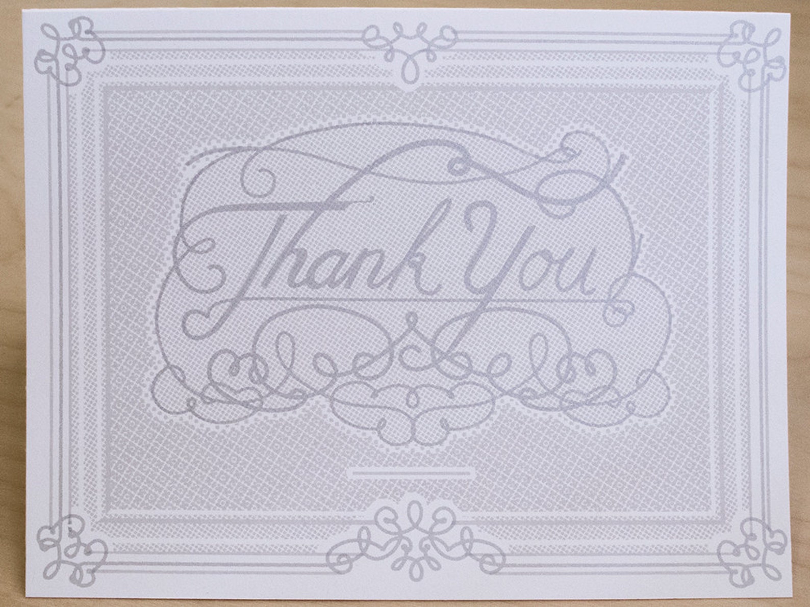 Formal Thank You Cards 3 Pack Handmade Screenprint With - Etsy