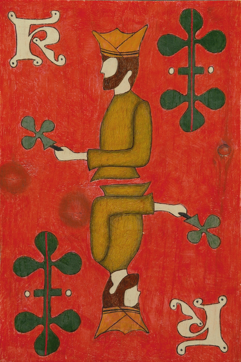 King of Clovers, King of Clubs, King of Clubs Card, Royal Playing Card ...