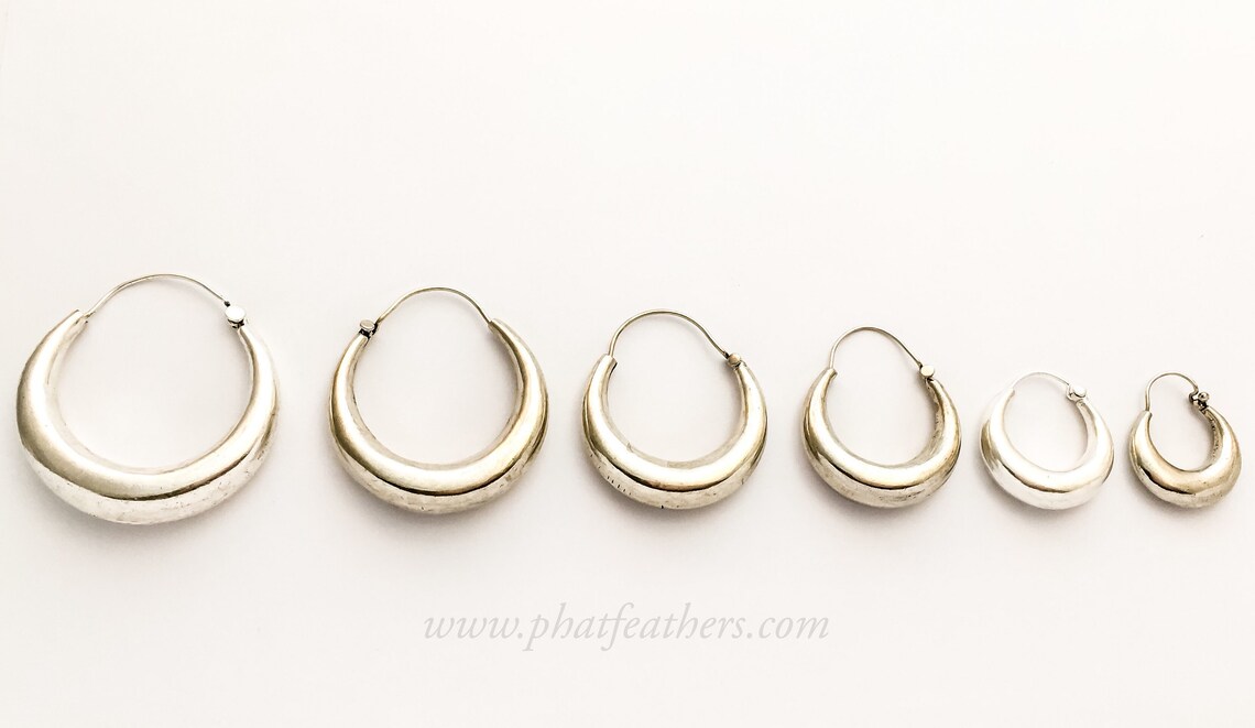 Choose Your Size Hoop Earrings Large Tiny Small Big Hoop - Etsy