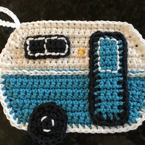 PATTERN Crochet Camper Applique Hot Pad Tutorial - Etsy