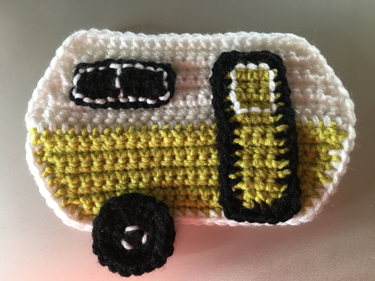 PATTERN Crochet Camper Applique Hot Pad Tutorial - Etsy
