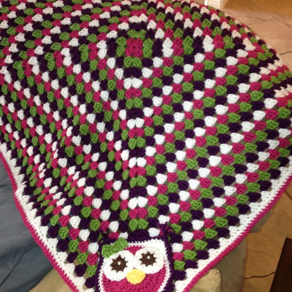Owl Granny Square - Etsy