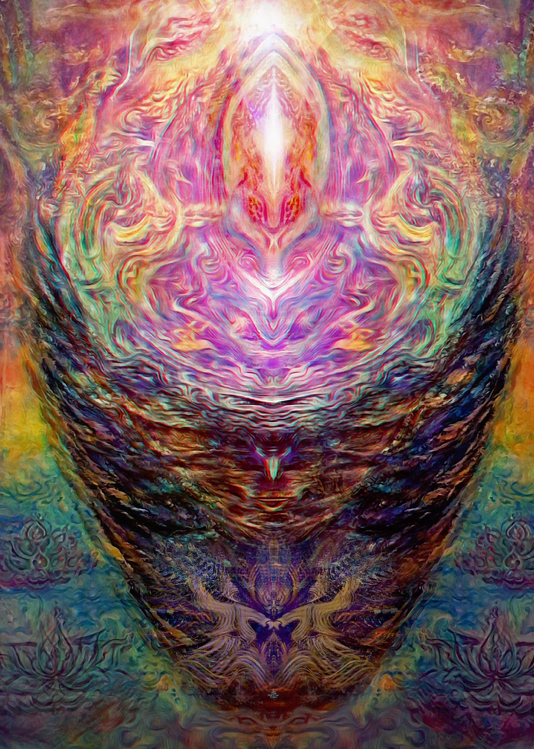 Gaia Core Light YONIVERSE Original Energised Unique Painted Artprint on ...