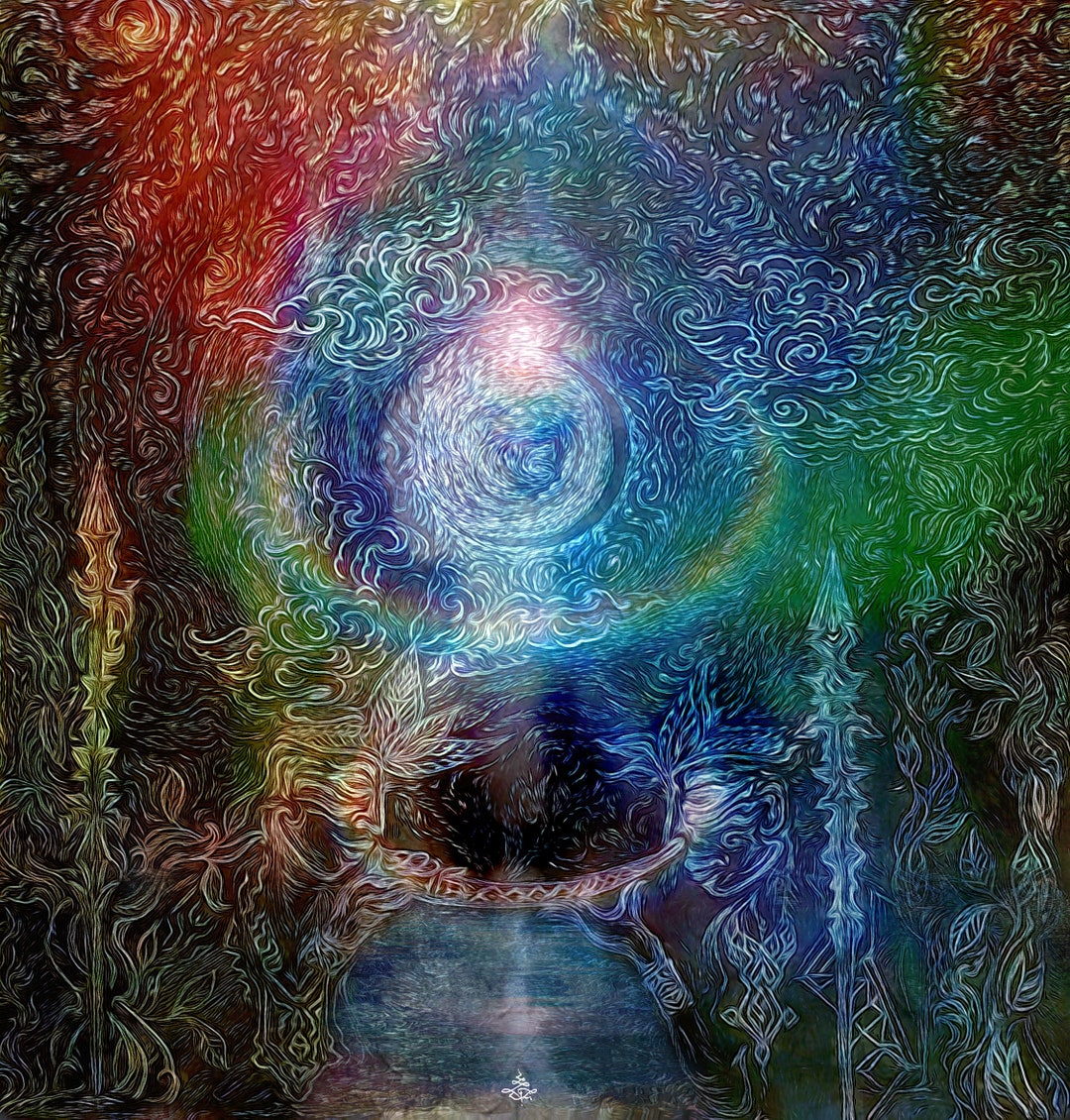 Initiation Ritual Colored Sketch Artprint & Energised Unique Art on ...