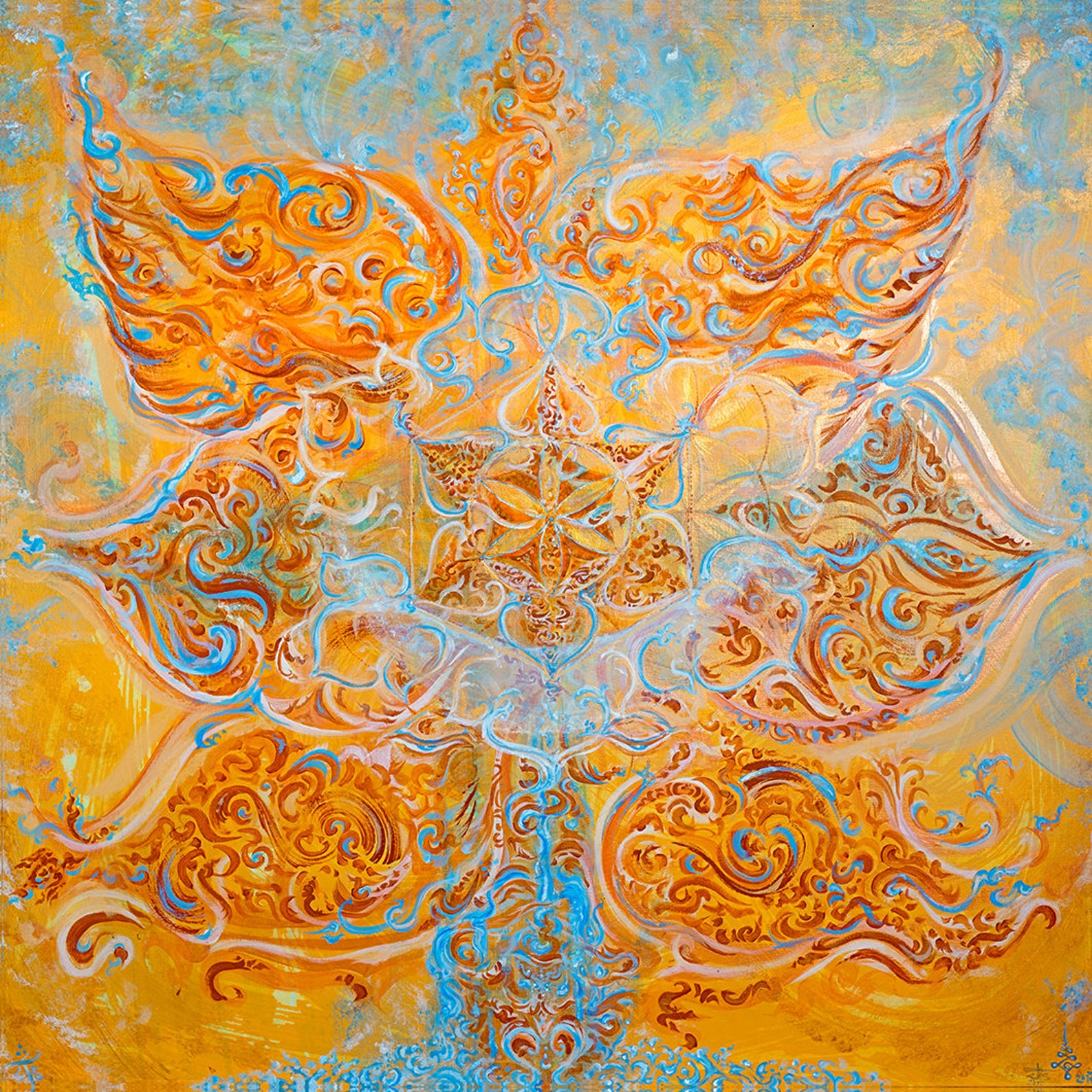 Svãdhishthãna - Sacral Chakra Painting - Water Element- Energised ...