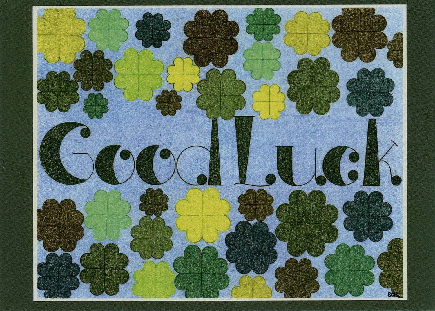 Good Luck Card - Produced From Original Illustration by Emily Kim ...