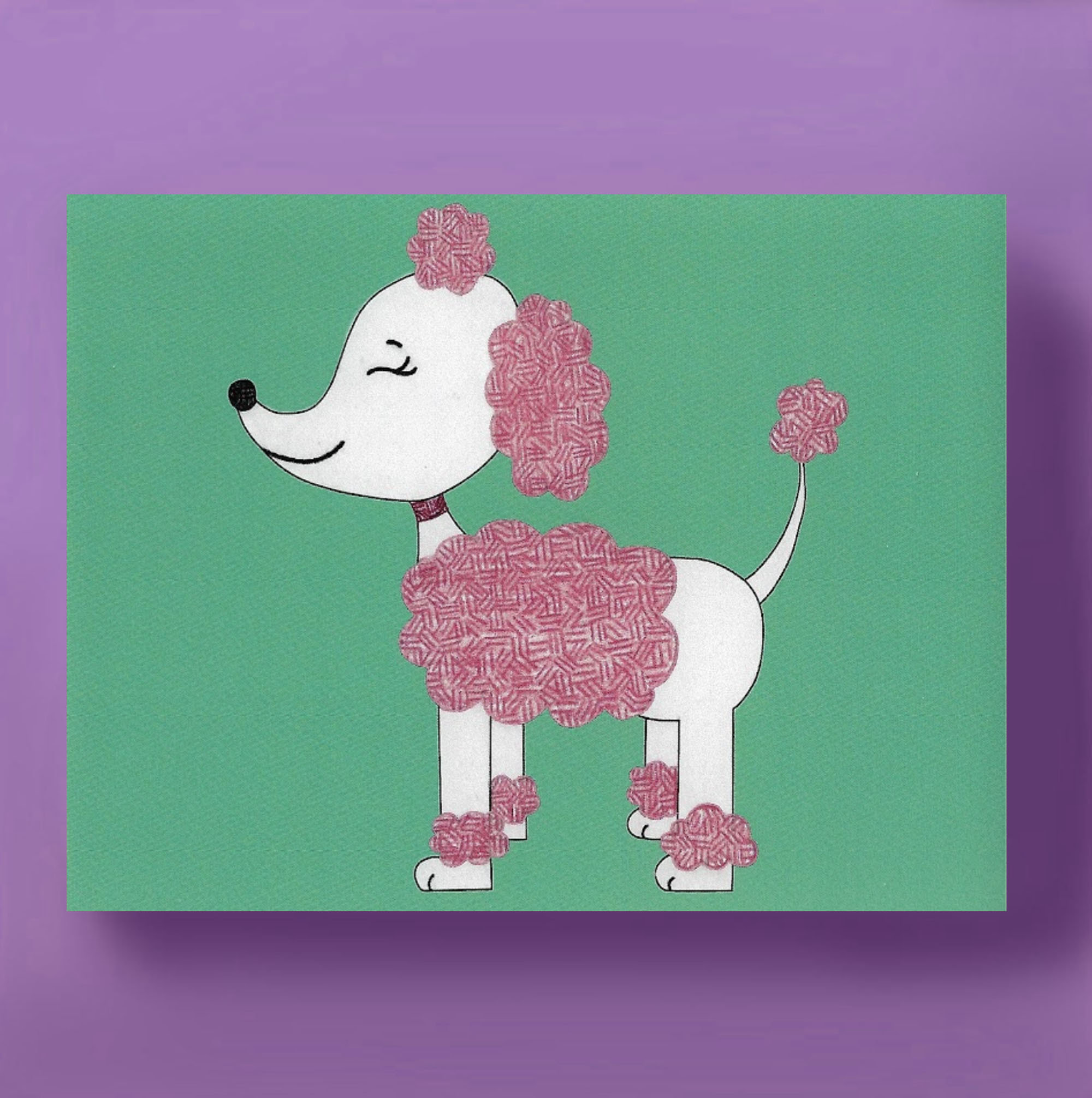 Preppy Pink Poodle - Etsy