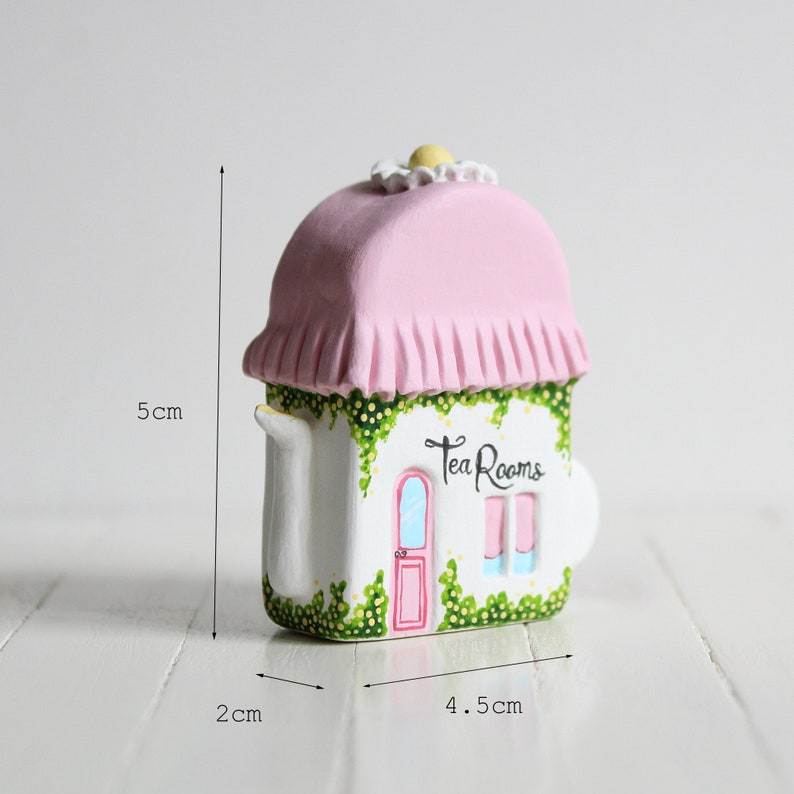 Miniature Tea Rooms Clay House Sculpture: Whimsical Teapot Ornament - Etsy