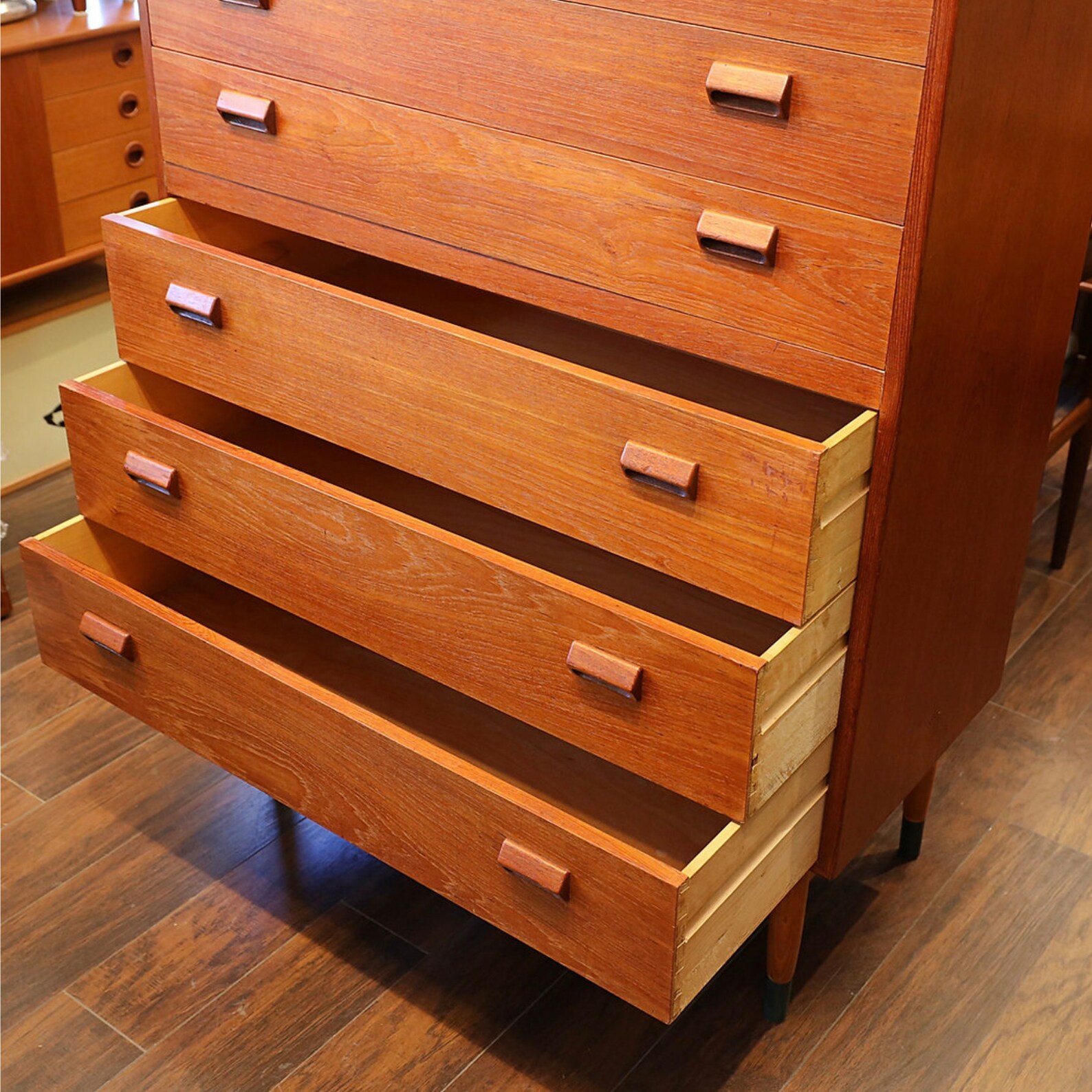 Tallboy With the Green Leg Tips by Børge Mogensen for Søborg ...