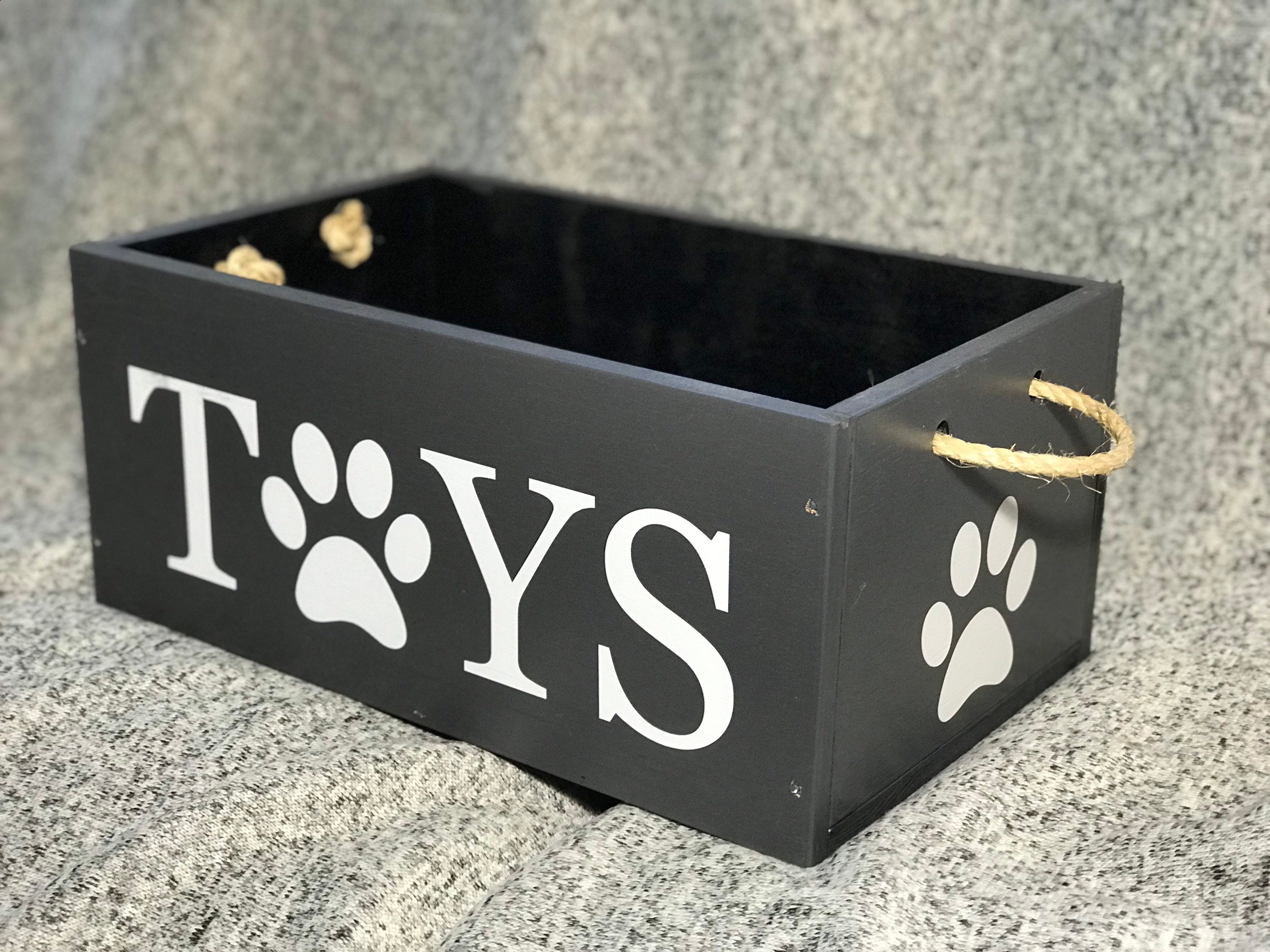 Dog Toy Boxes Assorted Colors Doggie Toy Box Cats Pet Toys | Etsy