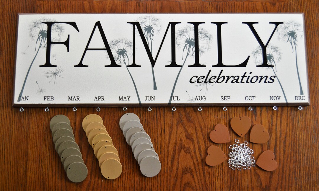 Family Birthday Board Kit, Dandelion Celebrations, Signs, Mother's, Day ...