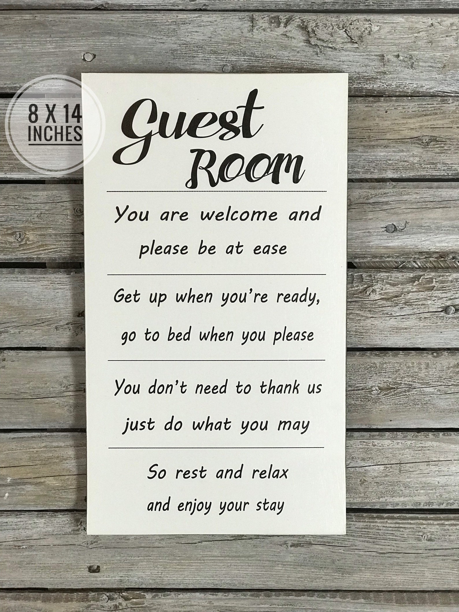 Guest Room Sign Welcome Sign Family Friends Be Our Guest - Etsy