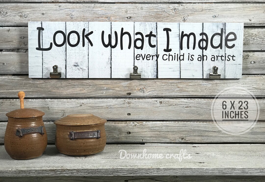 Hanging Artwork Sign, Children's Artwork, School Art Display, Child's ...