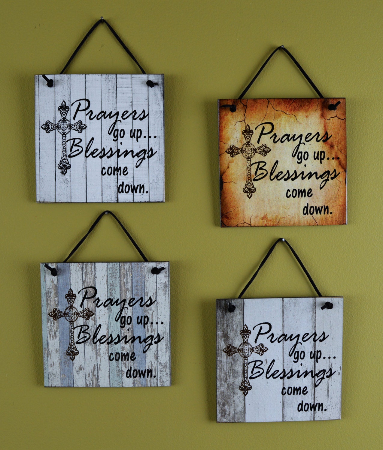 Prayers go up and Blessings come down sign | Etsy