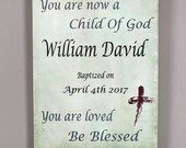 Baptism Sign Religious Keepsake Christening Gift - Etsy