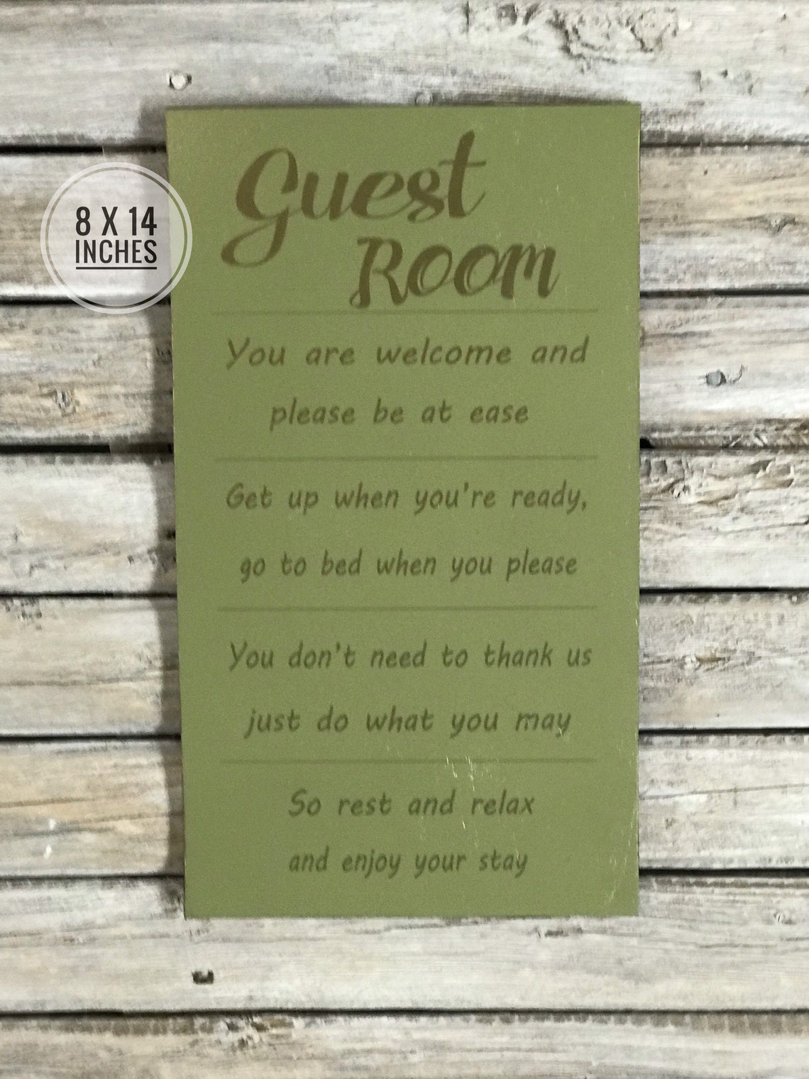 Guest Room Sign Welcome Sign Family Friends Be Our Guest - Etsy