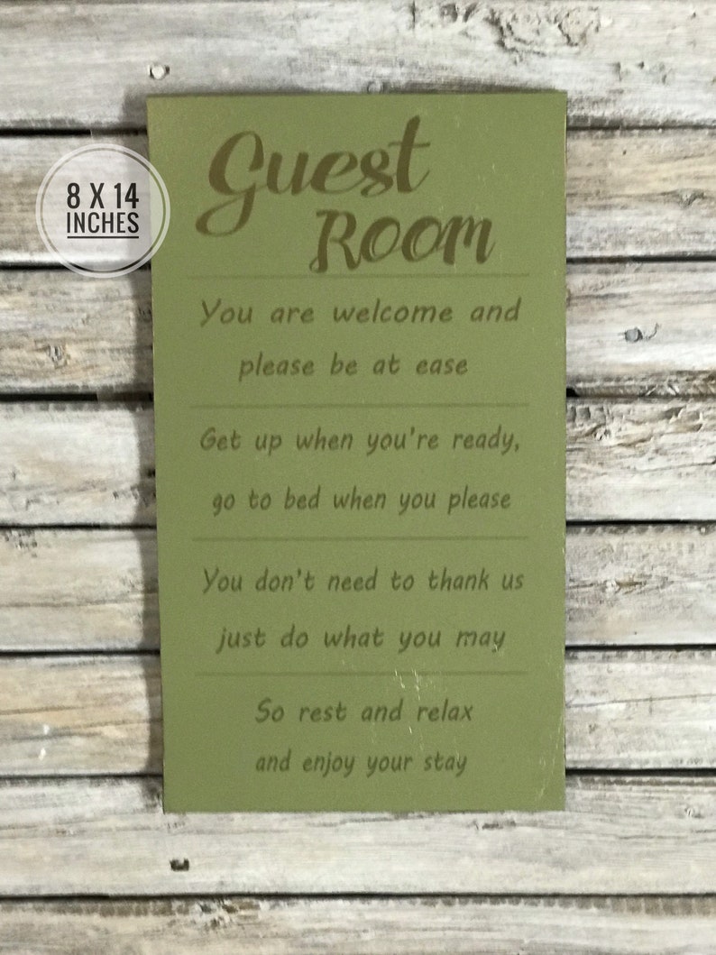 Guest Room Sign Welcome Sign Family Friends Be Our Guest - Etsy
