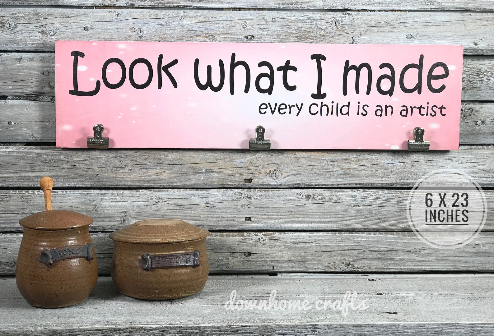 Hanging Artwork Sign Children's Artwork School Art - Etsy