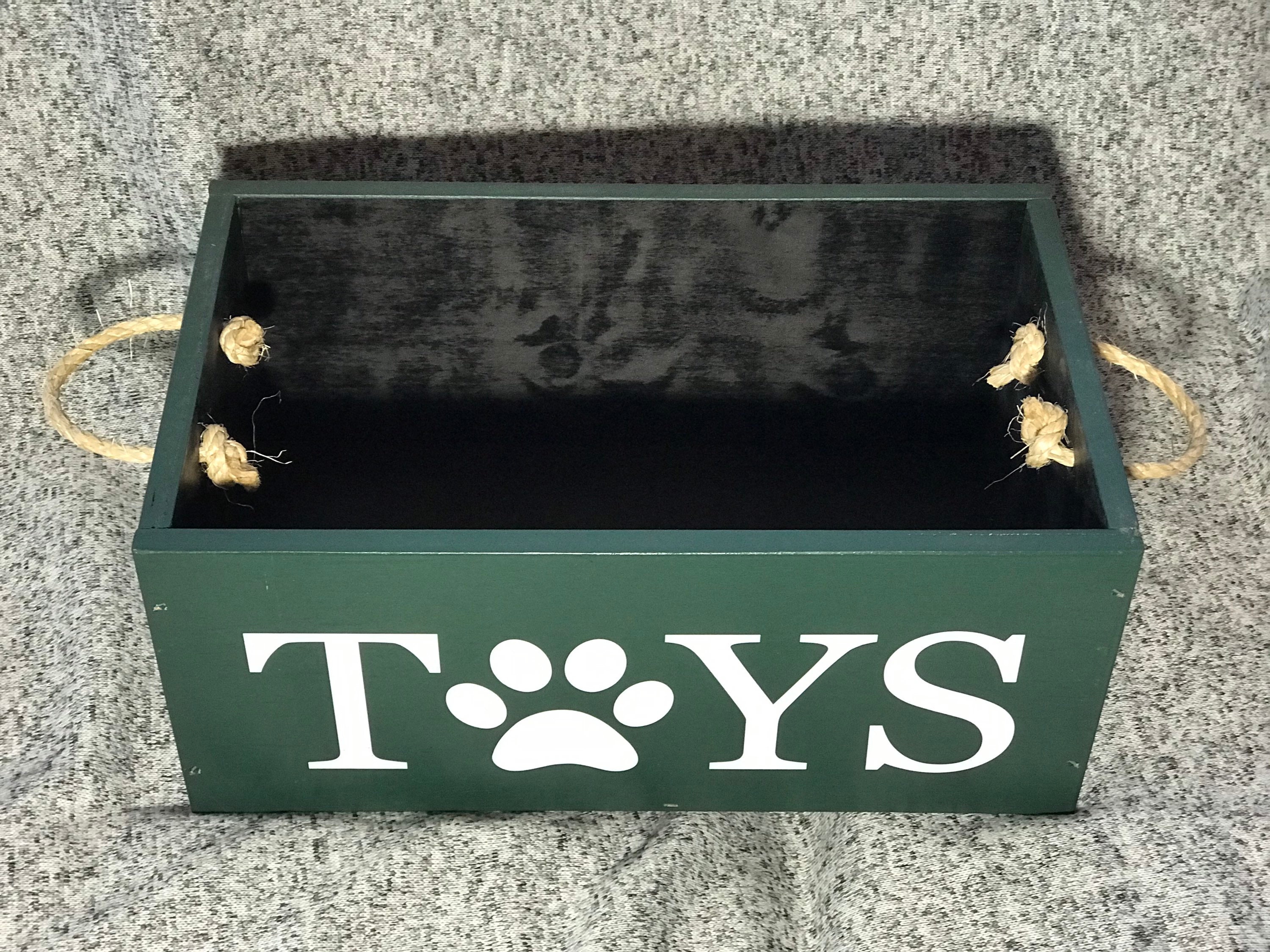 Dog Toy Boxes Assorted Colors Doggie Toy Box Cats Pet Toys | Etsy