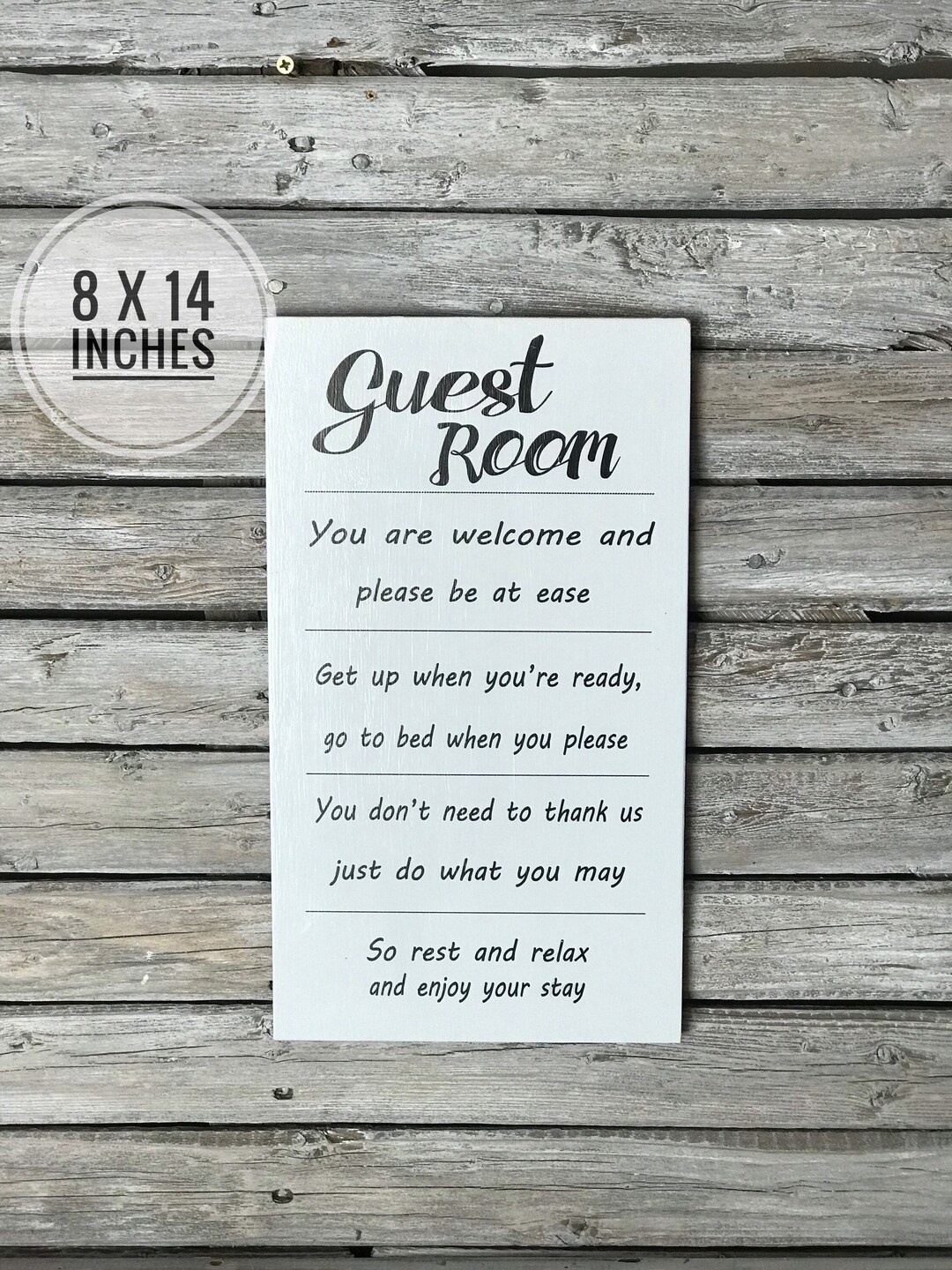Guest Room Sign Welcome Sign Family Friends Be Our Guest - Etsy