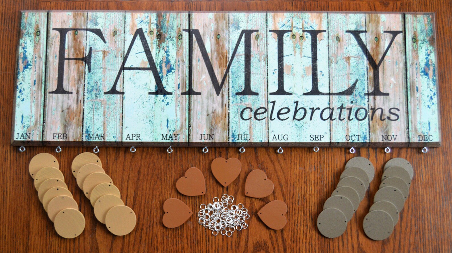 Family birthday sign Multi Wood Look Family Celebrations | Etsy