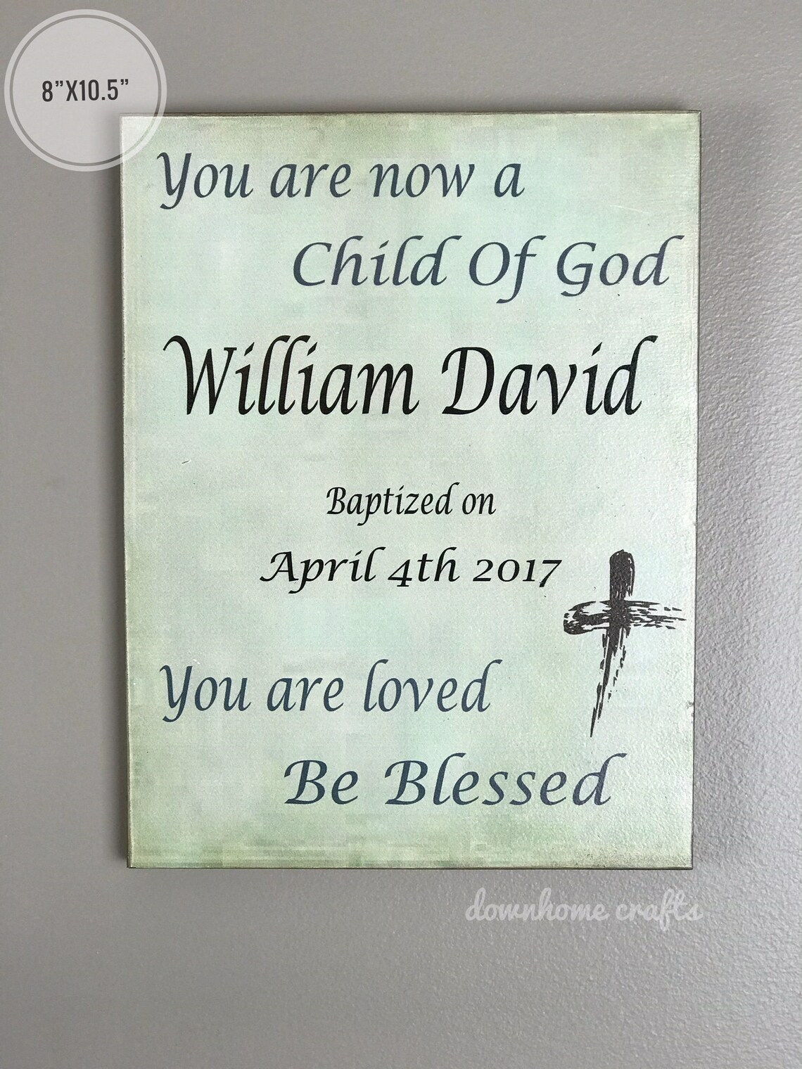 Baptism Sign Religious Keepsake Christening Gift | Etsy