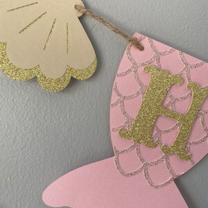 Mermaid Birthday Banner, Mermaid Tail Banner, First Birthday, Mermaid ...