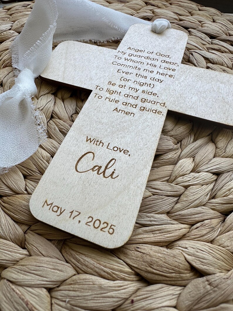 Prayer Cross, Mini Cross, Prayer Cross Favors, Baptism Christening ...