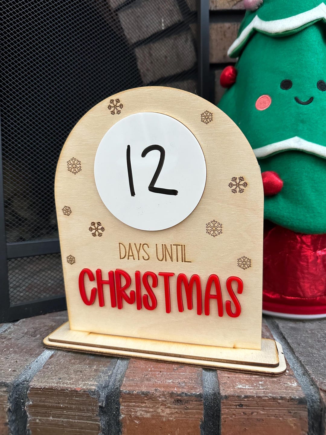 Christmas Countdown Sign, Christmas Countdown, Santa Countdown Sign ...
