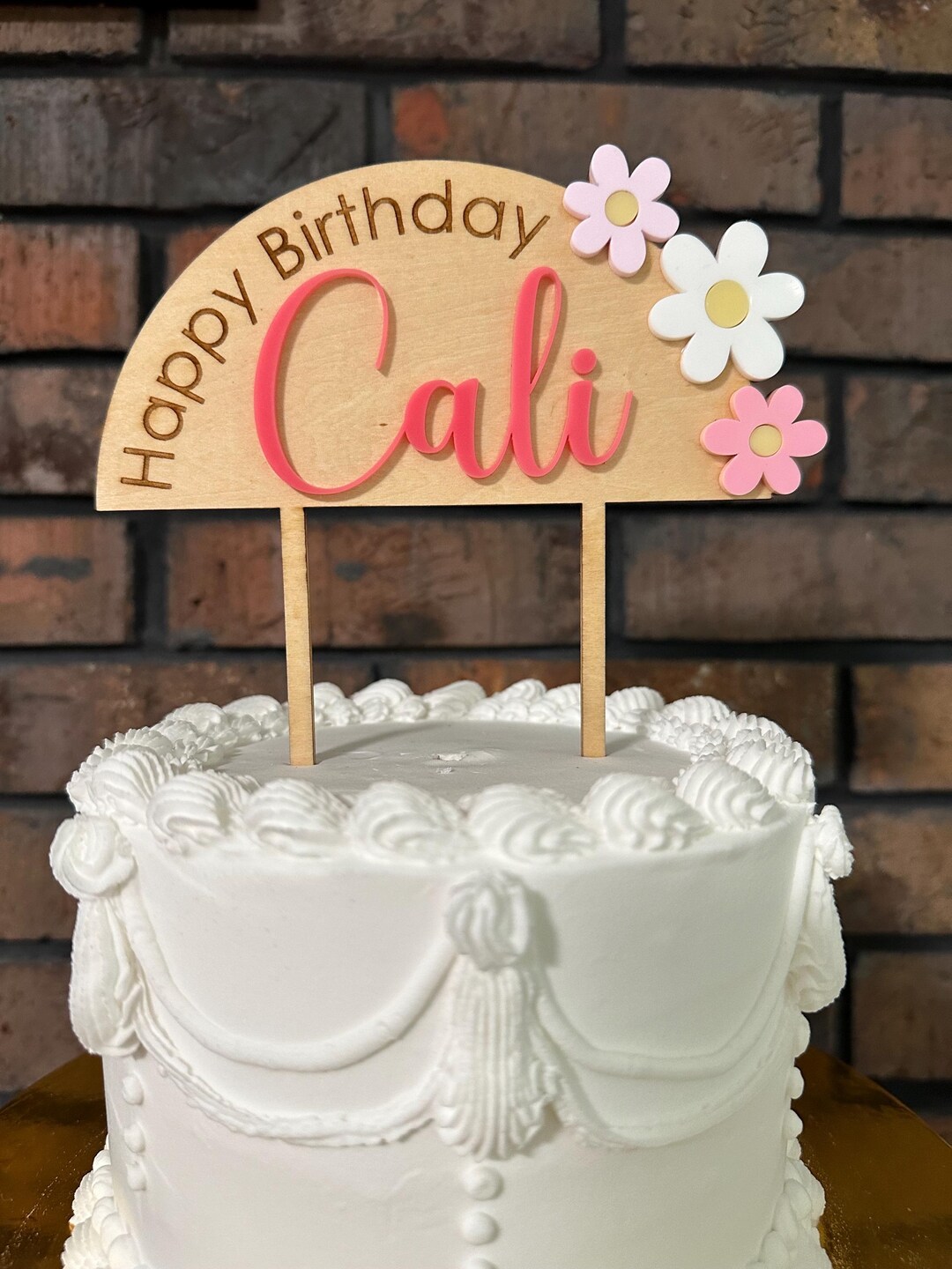 Birthday Cake Topper Kids, Arched Cake Topper, Wood Cake Topper, Boho ...