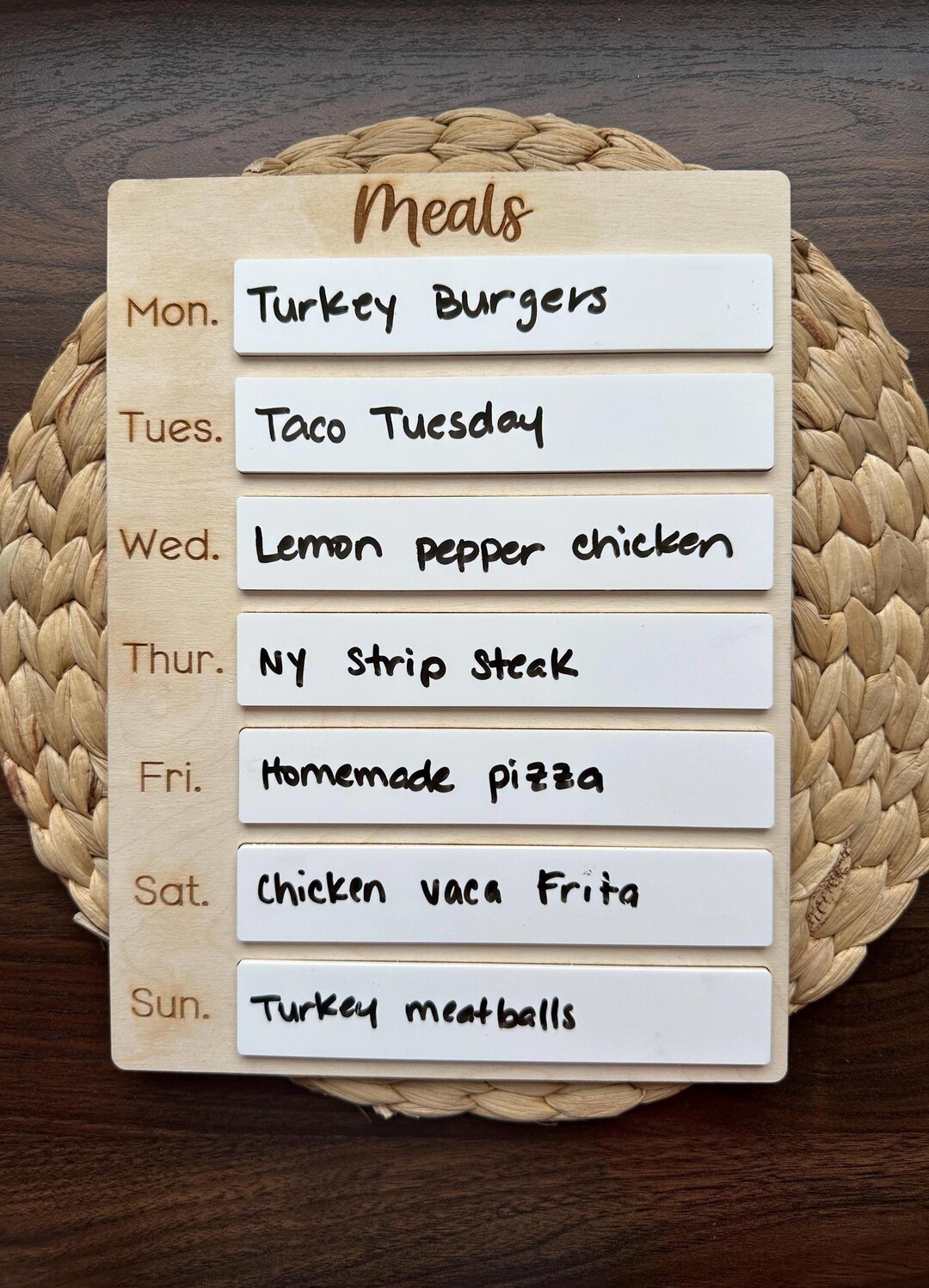 Menu Planning Board, Fridge Menu Board, Menu Planning Magnet Board ...