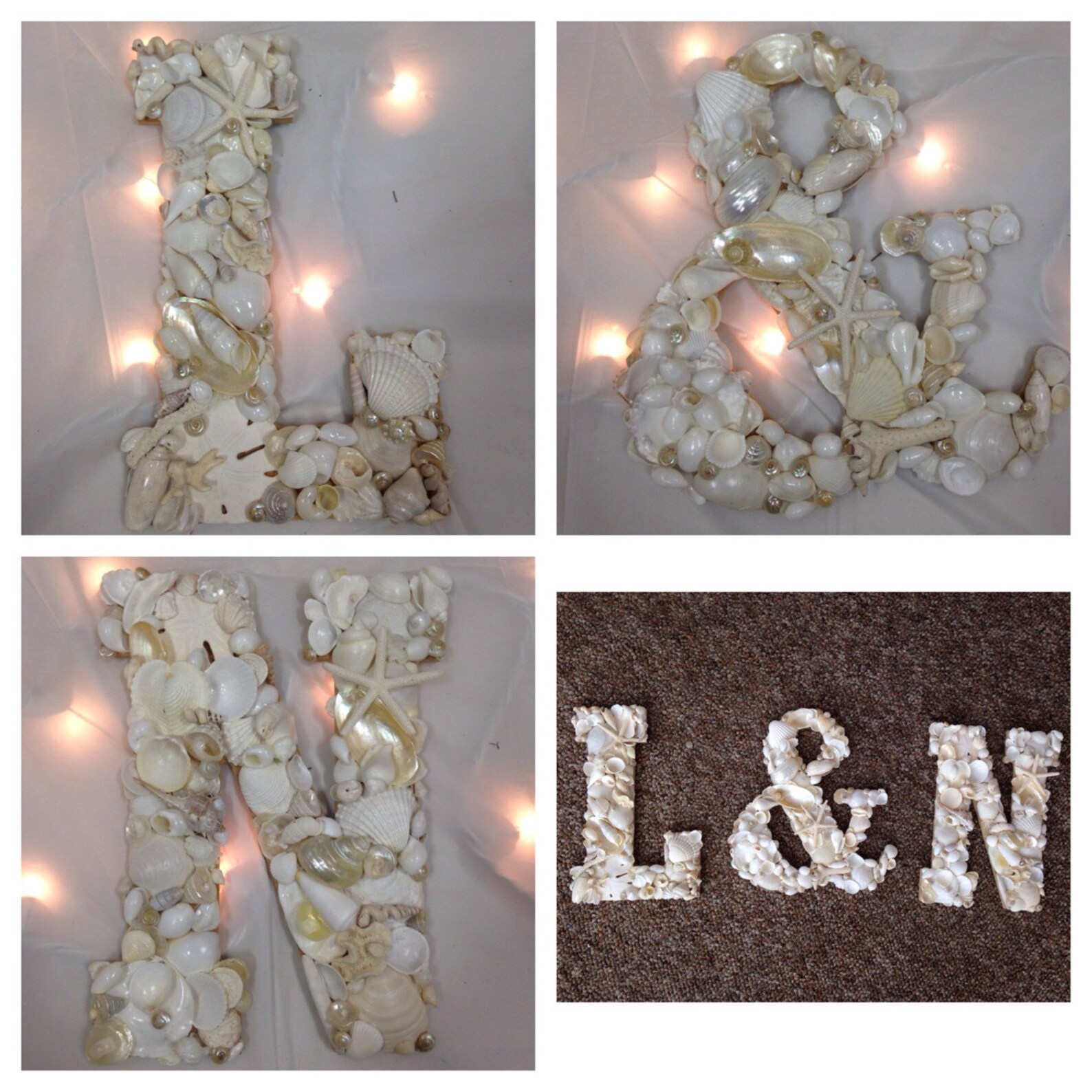Seashell Letters - Etsy