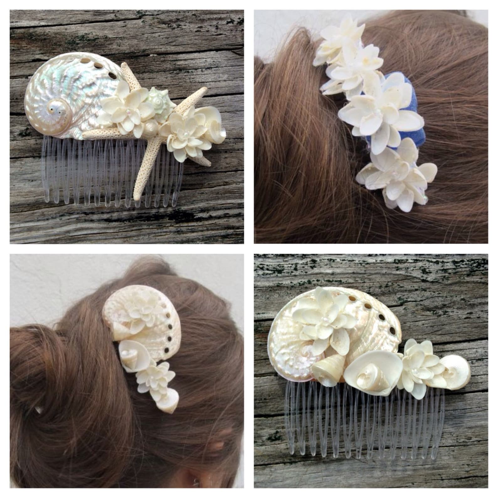 Seashell Bridal Hairpiece/comb - Etsy