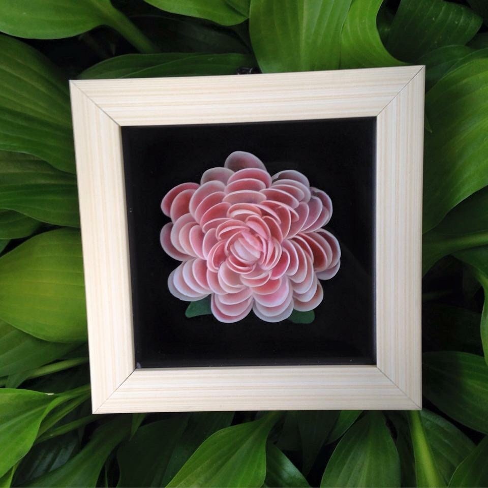 Mini Shadow Boxed Flowers (4" X 4") - Etsy