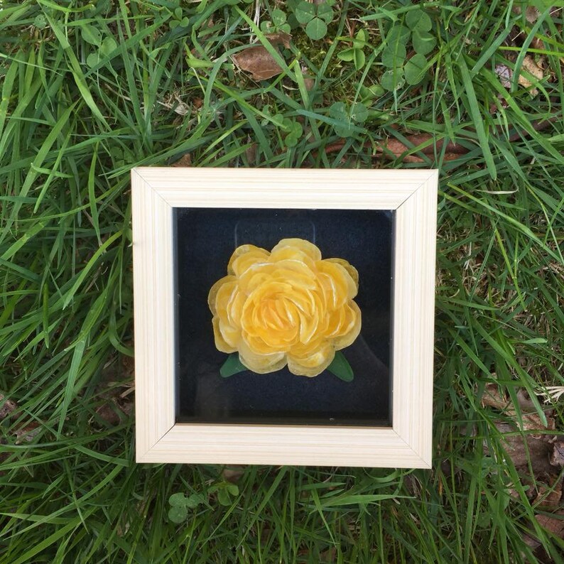 Mini Shadow Boxed Flowers (4" X 4") - Etsy
