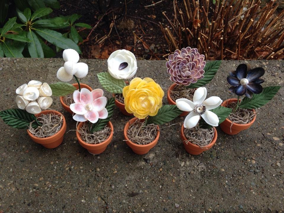 Custom Seashell Flower Pot - Etsy