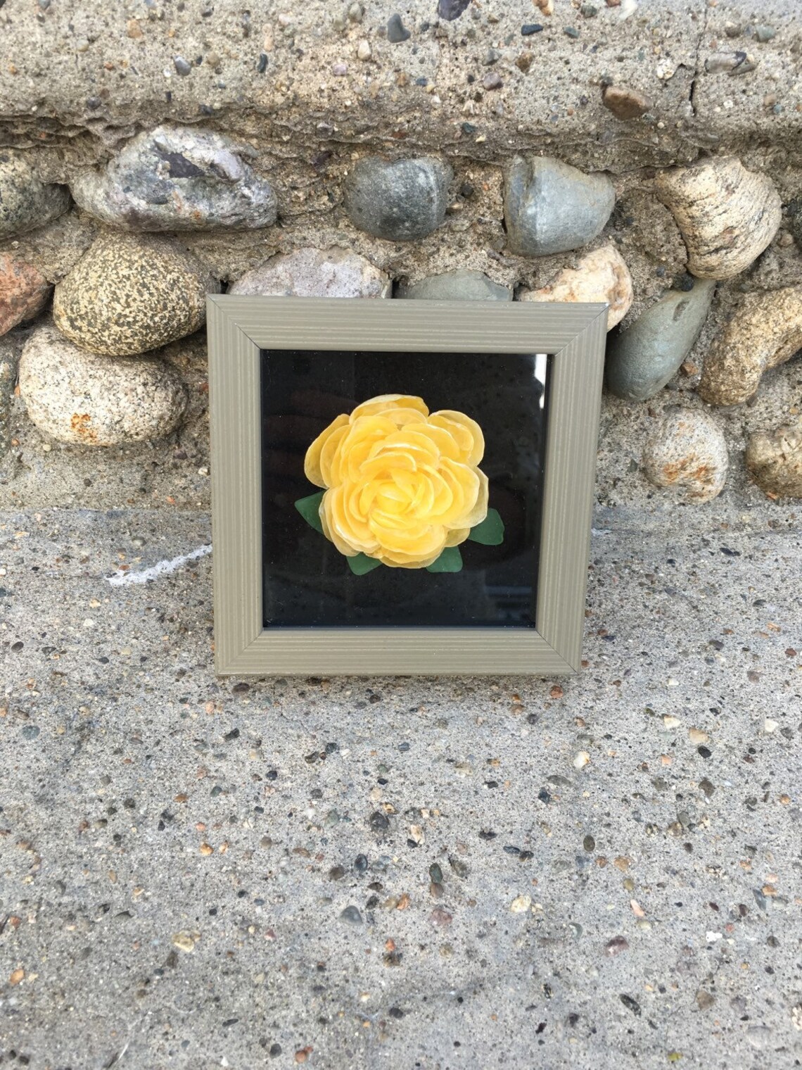 Mini Shadow Boxed Flowers (4" X 4") - Etsy