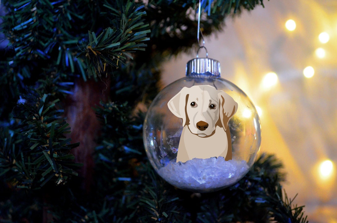 Yellow Lab Labrador Retriever Puppy Christmas Ornament | Etsy