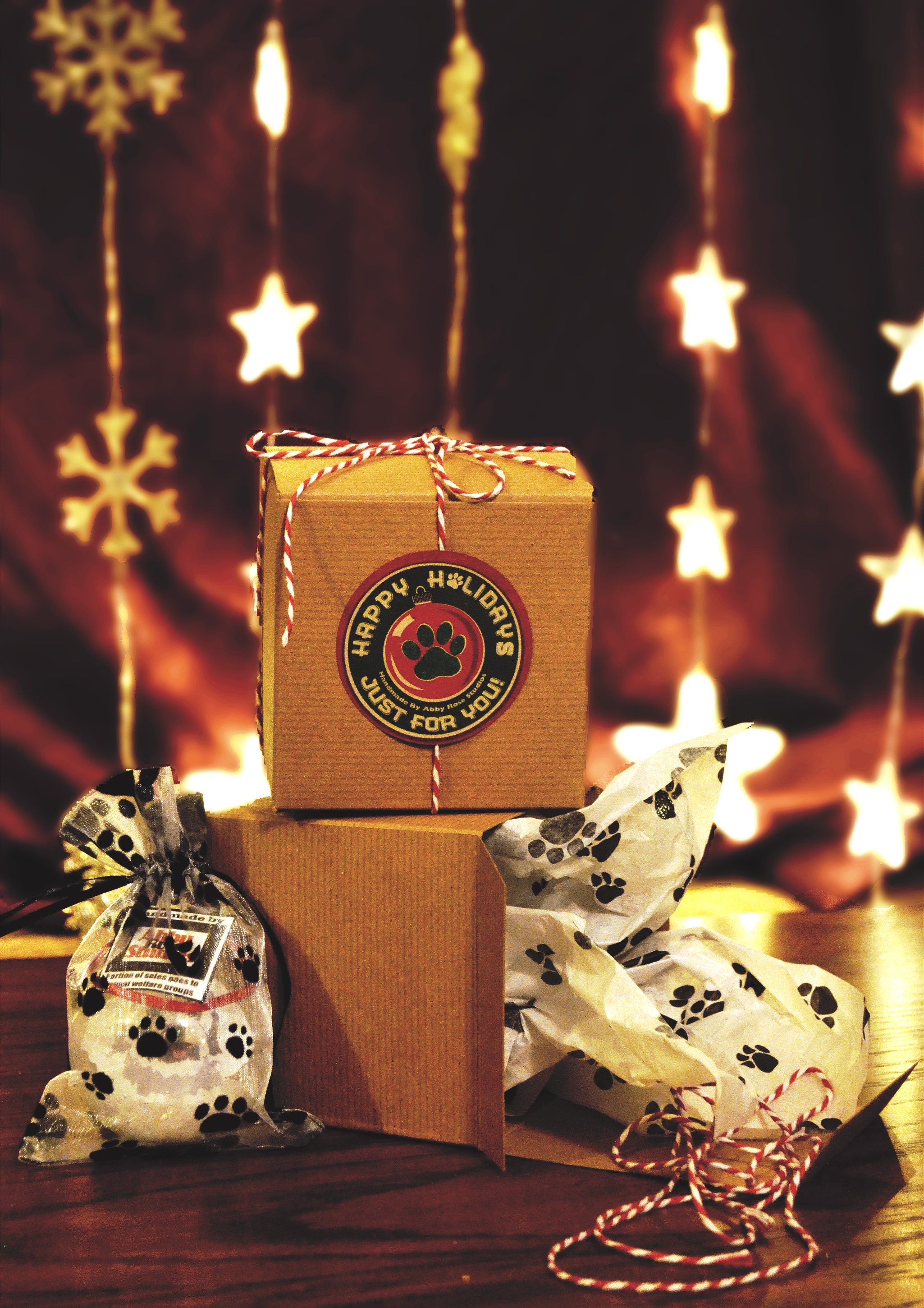 Cat Orange Tabby Kitty Floated Paper Christmas Ornament Personalized ...