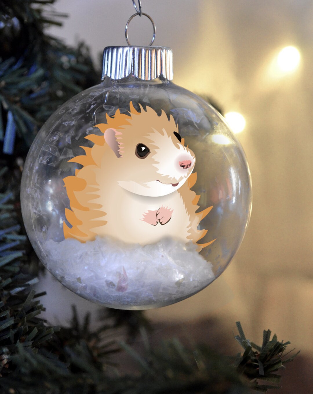 Syrian Hamster Floated Paper Christmas Ornament Personalized Floated ...