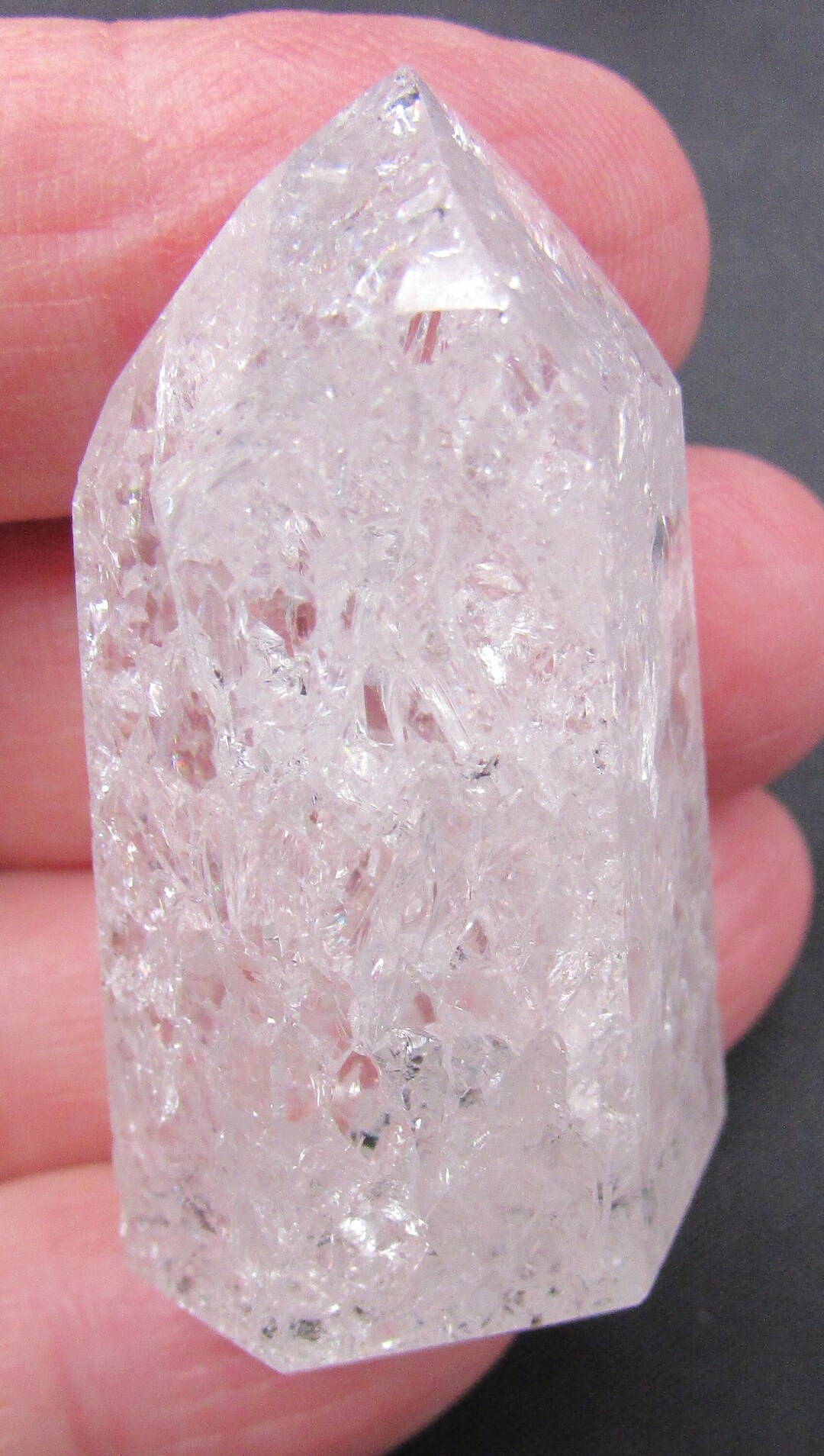 Fire and Ice Quartz Healing Crystals, Fire and Ice Crystal, Crackle ...