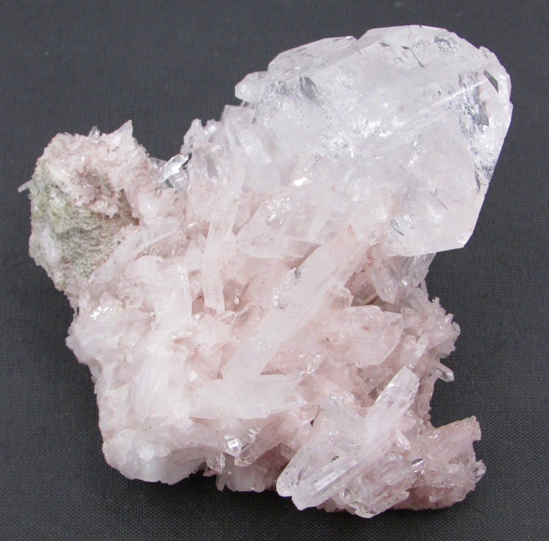 Pink Lithium Quartz Crystal Cluster RARE Colombian Specimen Natural ...